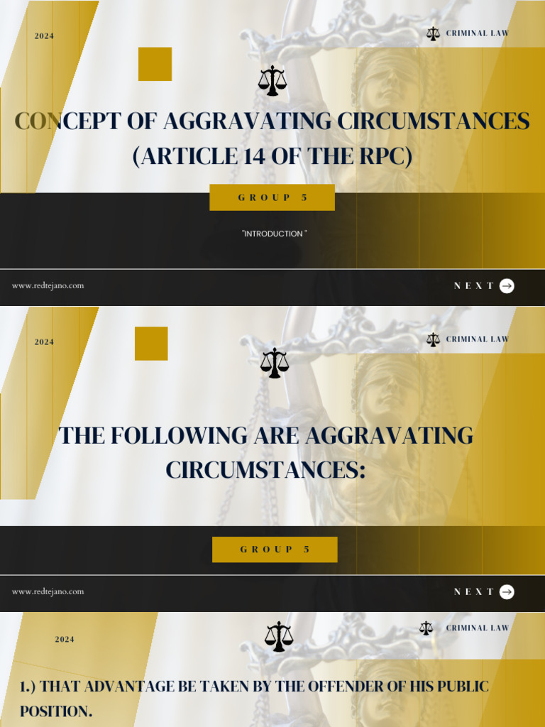 Aggravating Circumstances in Criminal Law | PDF | Crimes | Crime & Violence