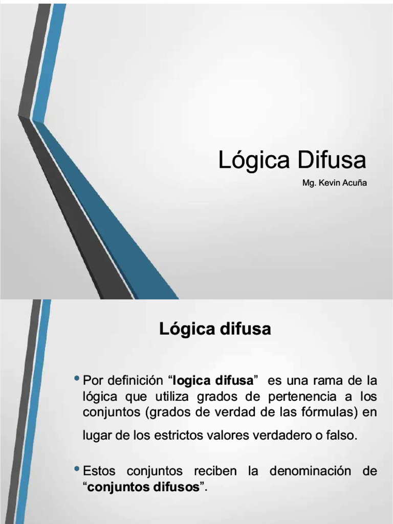 PDF PPT Logica Difusa PDF - Compress | PDF | Lógica difusa | Lógica