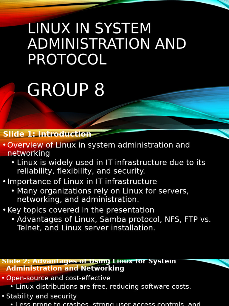 Network Administration and Management Presentations | PDF | File Transfer Protocol | Secure Shell