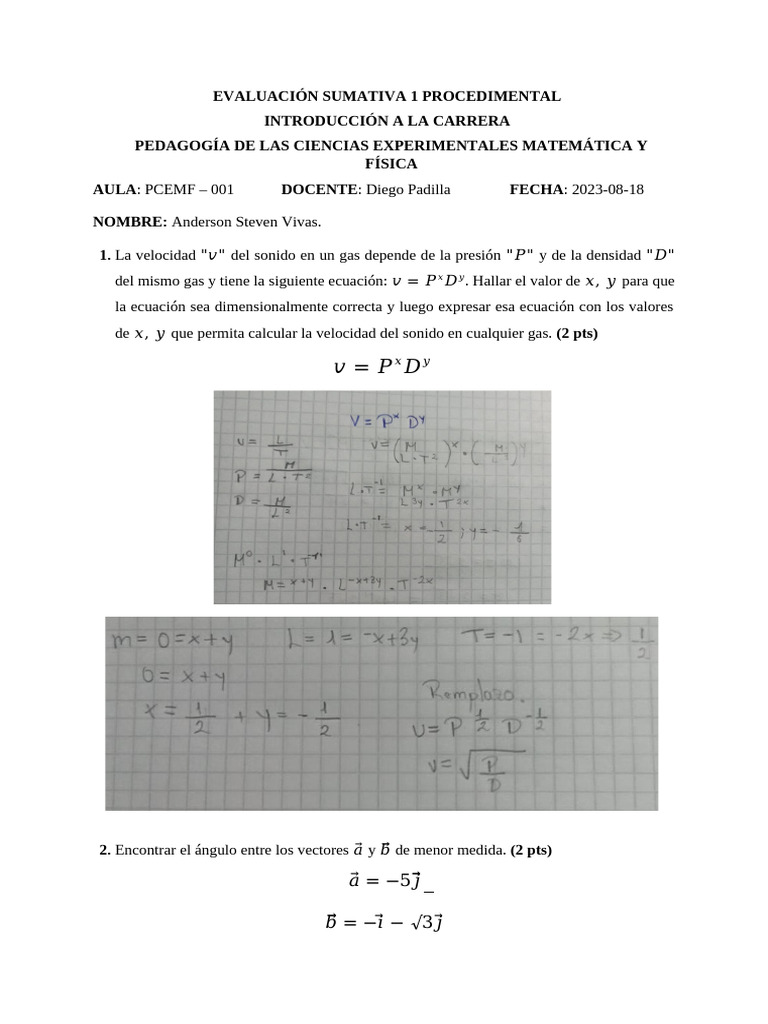 Evaluación Sumativa 1 PCEMF-002 | PDF