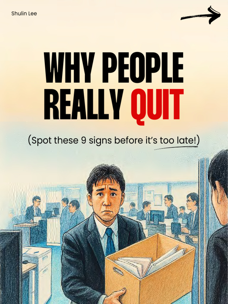 9 Real Reasons Why People Quit | PDF