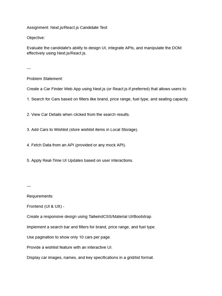 BK FE Assignment | PDF