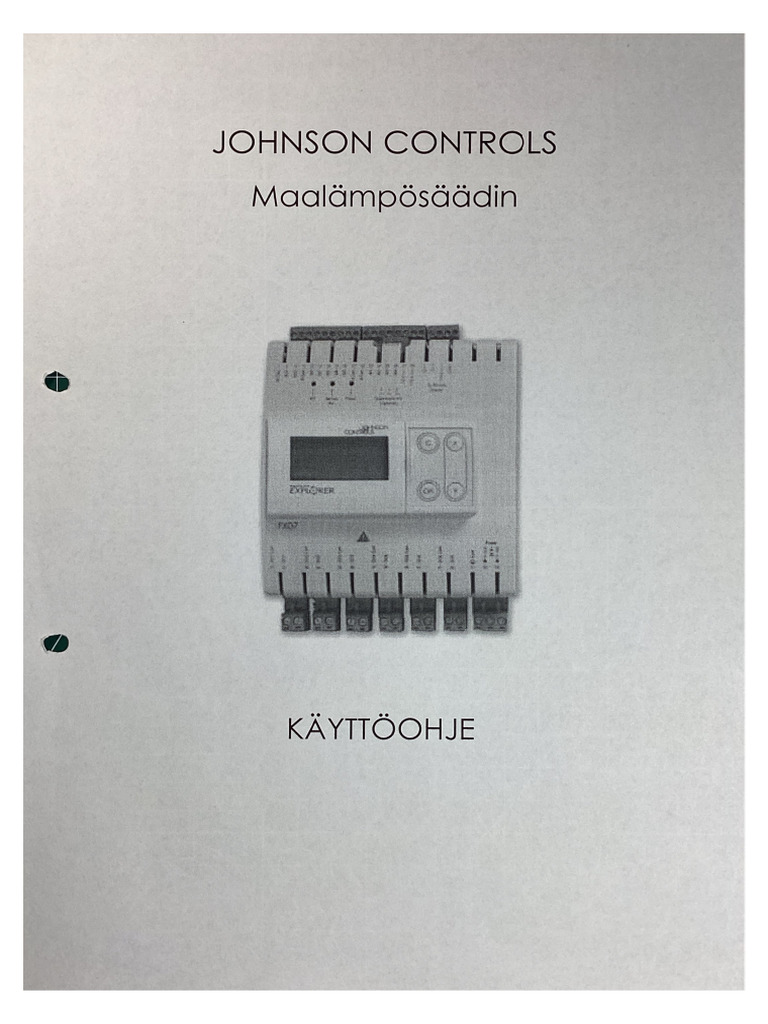 Johnson Controls FX07 Manual | PDF