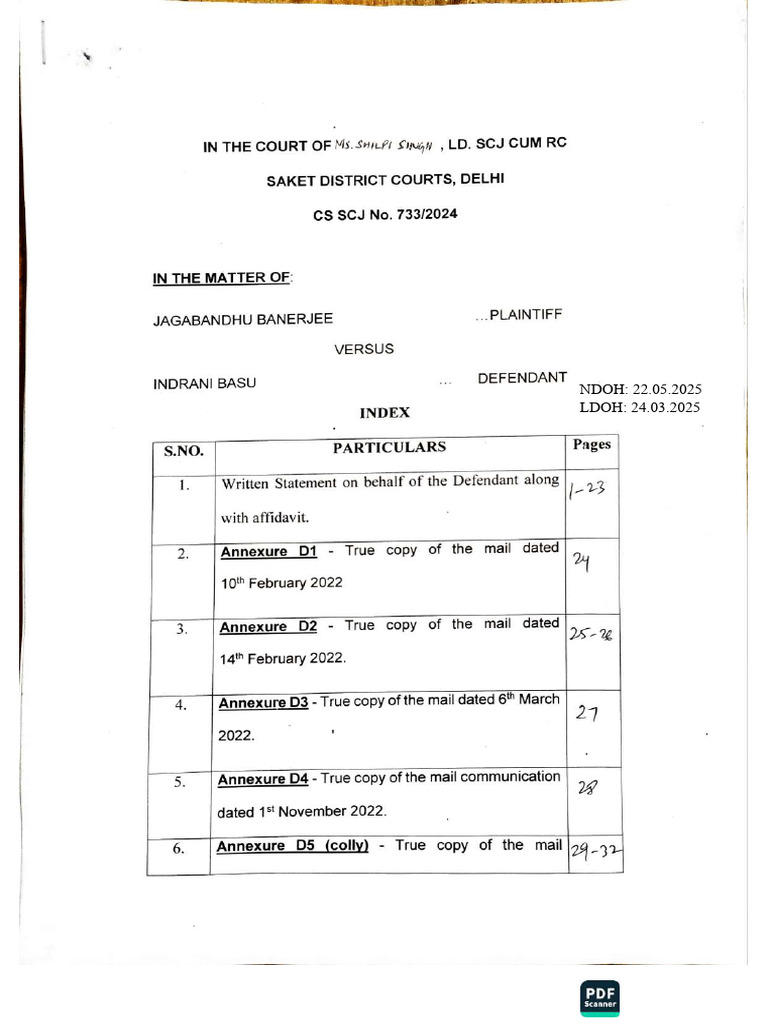 written statement jaga bandhu compressed | PDF
