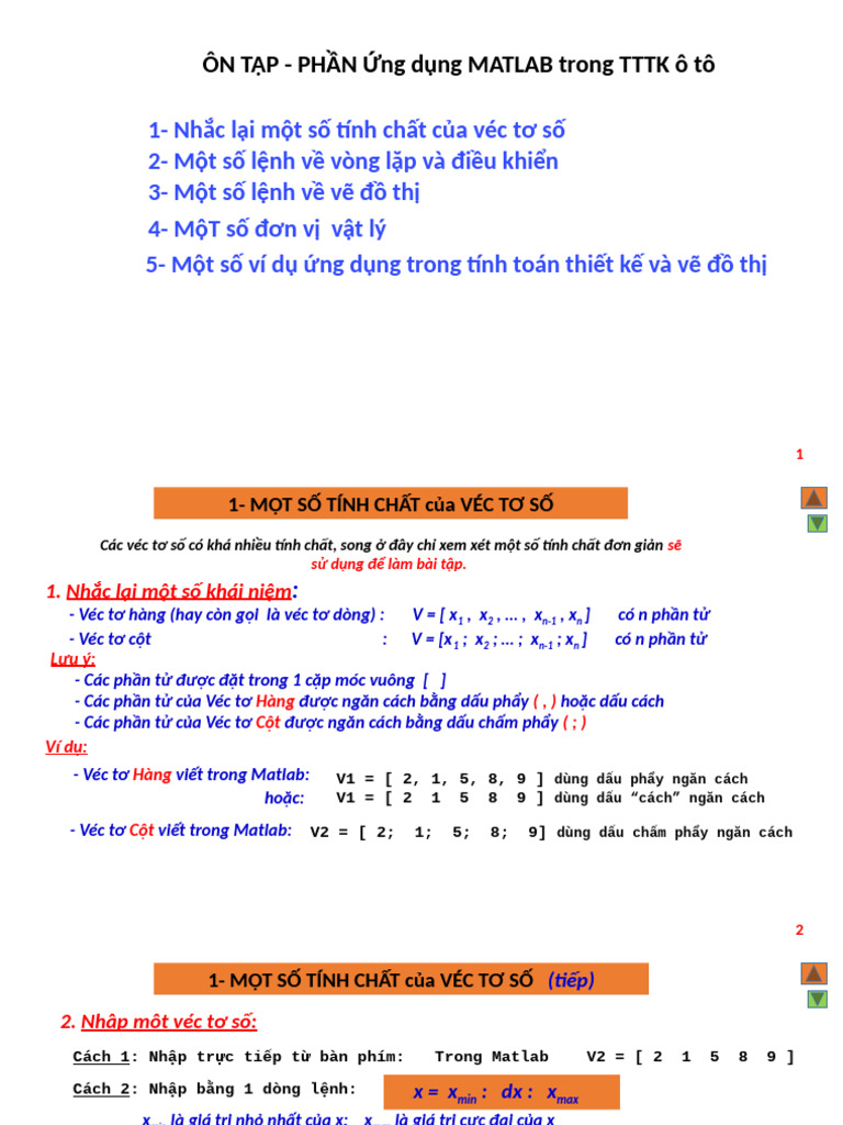 On TAP Ung Dung Matlab 2025 | PDF