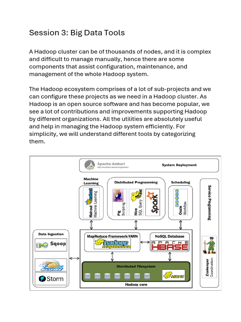 Session3 - 4-Bigdata Tools and Movie Use Case | PDF | Apache Hadoop | Apache Spark