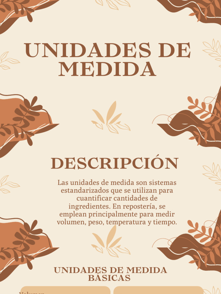 Unidades de Medida en Repostería | PDF | Libra (masa) | Volumen