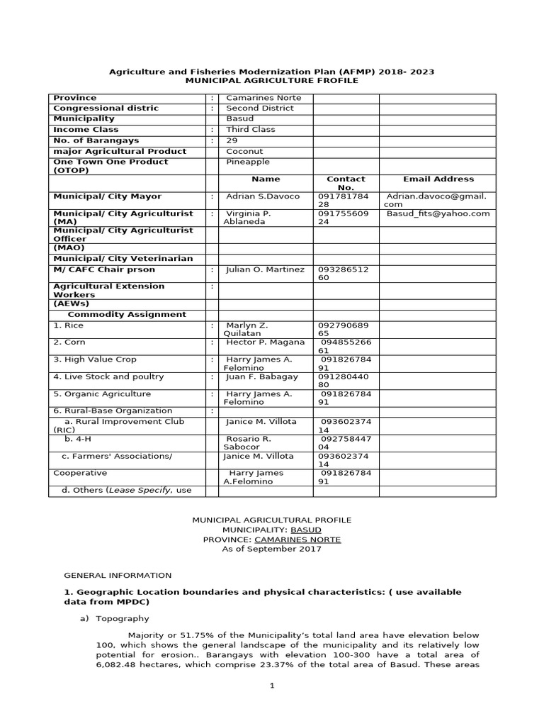 Agriculture and Fisheries Modernization Pla1 | PDF | Poultry | Agriculture