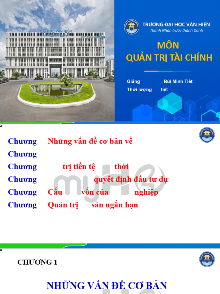 Chương 1 Tổng Quan QTTC | PDF