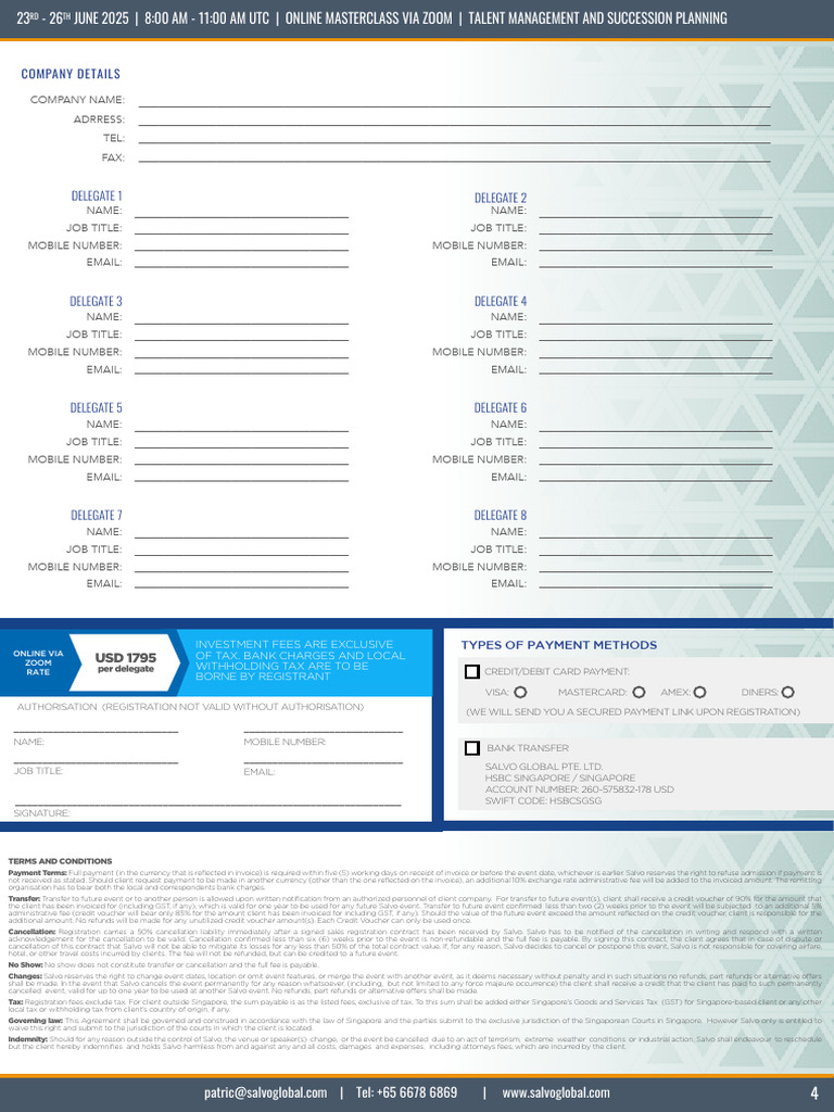 ENG REG Talent MGT and Succession Planning en OLW PC | PDF | Payments ...