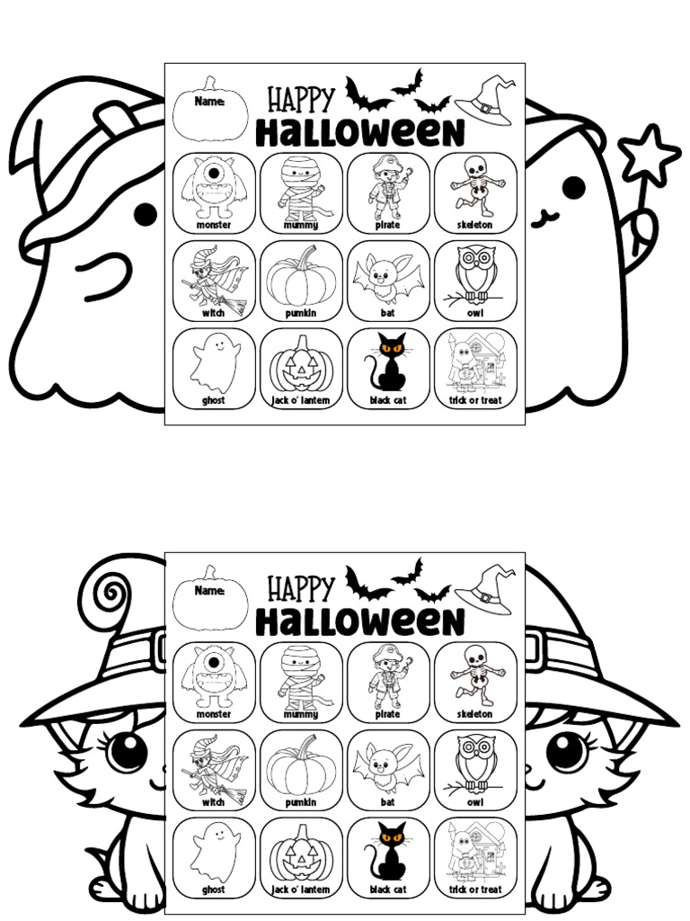 Halloween Worksheet | PDF