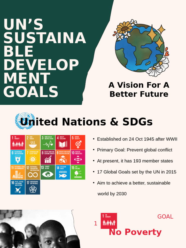 Un's Sustainable Development Goals | PDF | Poverty | Poverty & Homelessness
