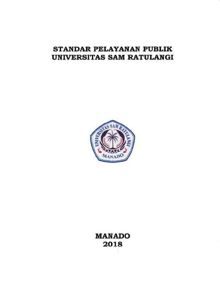 Kompress_Standar Pelayanan Publik UNSRAT 2018_11zon | PDF