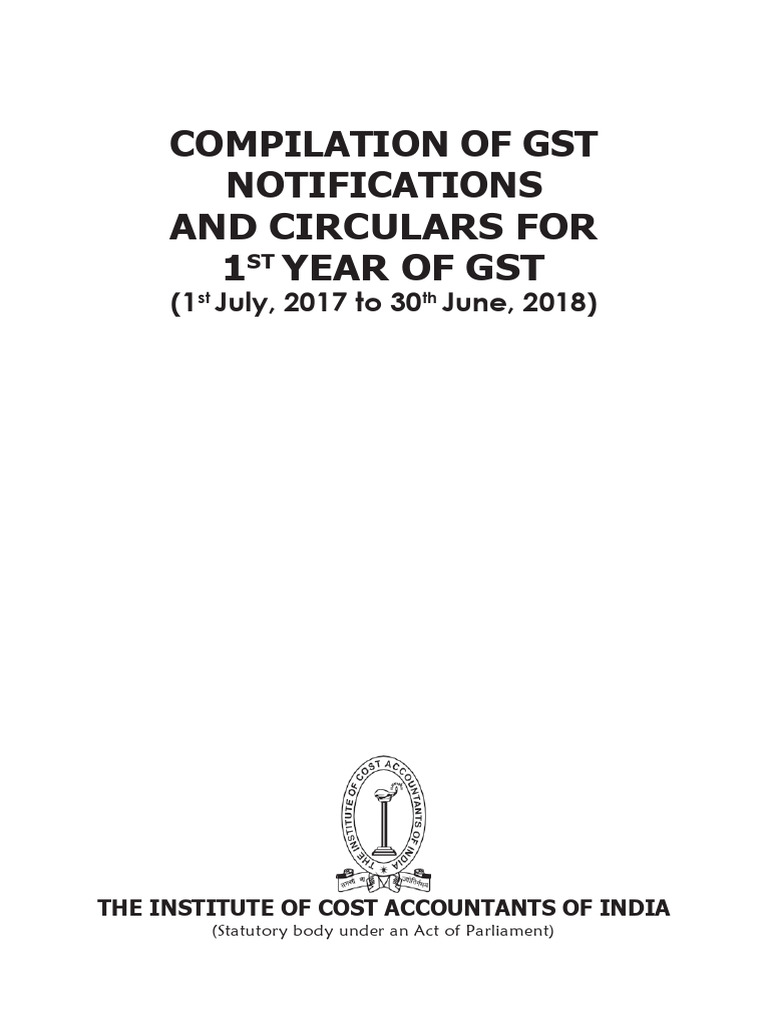 Compilation_GST_Notifications | PDF | Taxes | Payments