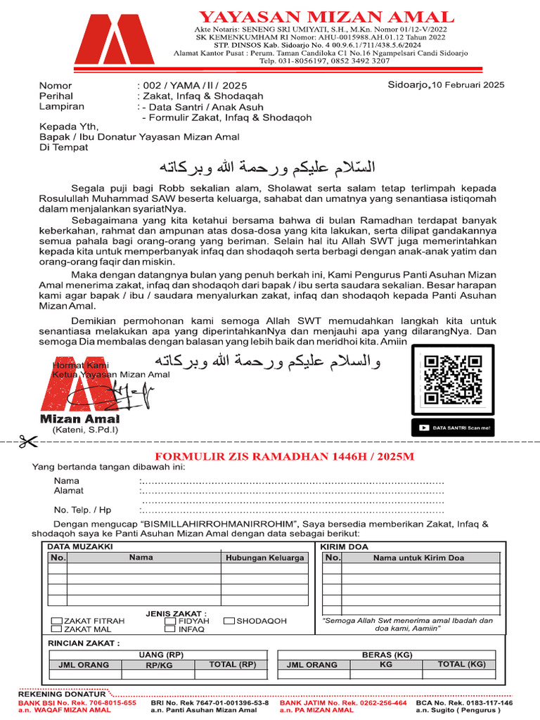 Proposal Zis Ma 1446h Cetak 1500 | PDF