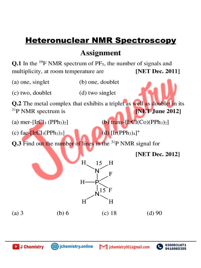 Heteronuclear NMR Assignment | PDF