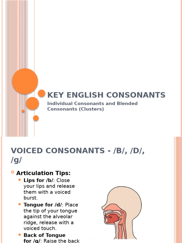 Key English Consonants | PDF | Human Voice | Phonetics