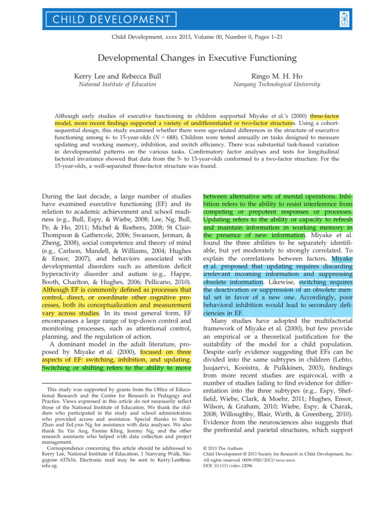 Neurobehaviorial Article 9 | PDF | Working Memory | Neuroscience