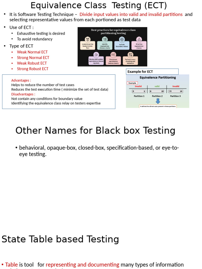 Equivalence Class Testing Overview | PDF | Software Testing | Computing