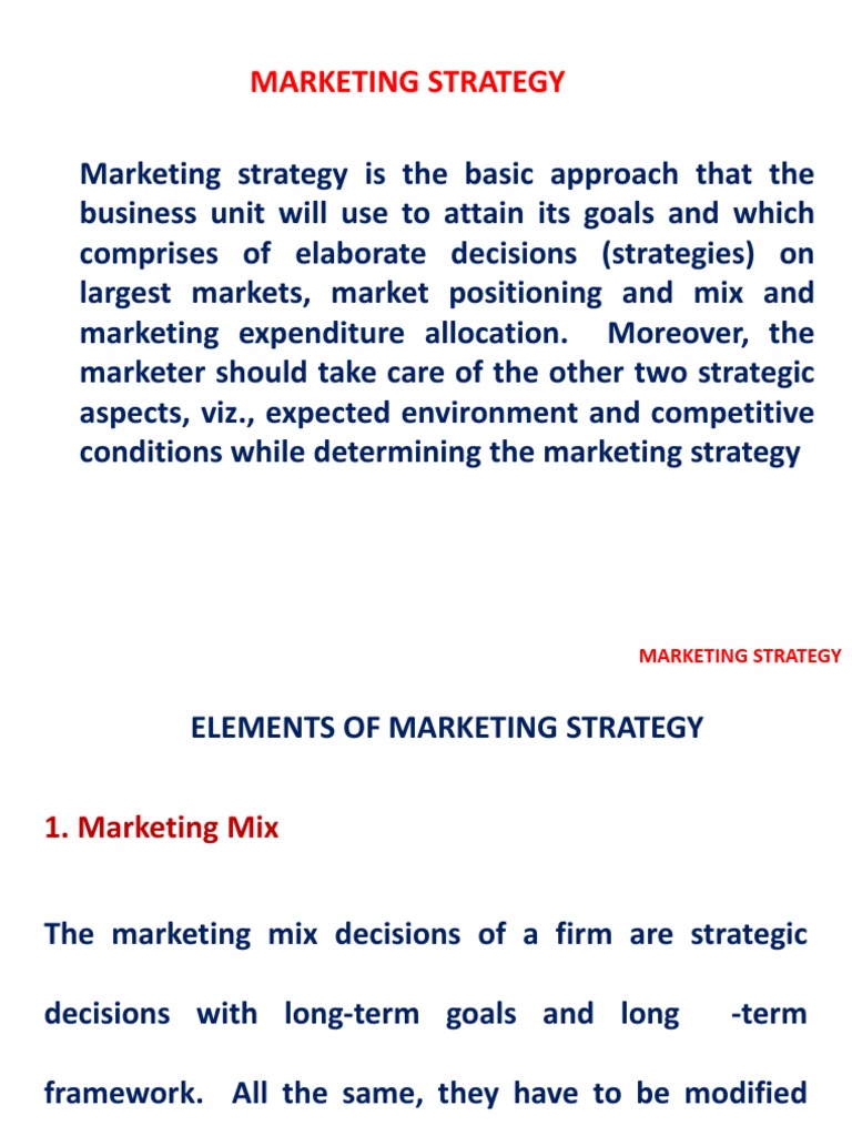 Marketing Strategy | PDF | Marketing | Marketing Strategy