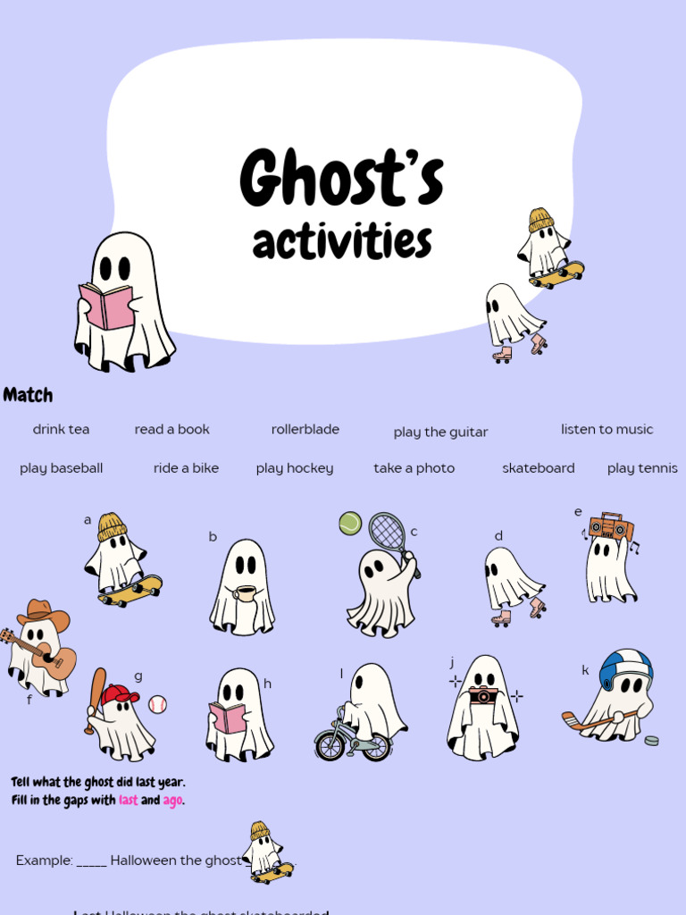 Ghost Activities, Past Simple | PDF