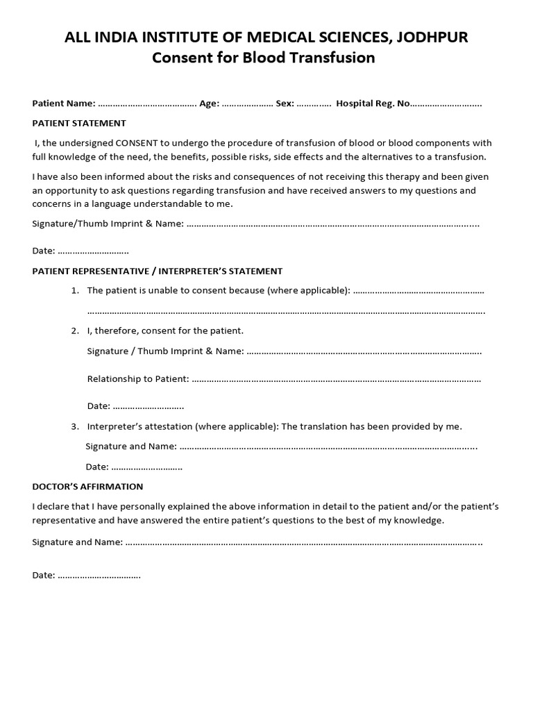Consent Form BT | PDF
