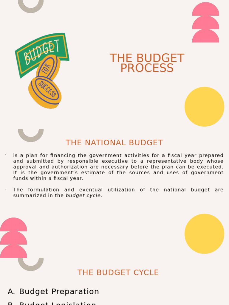 The Budget Process | PDF | Budget | Bill (Law)