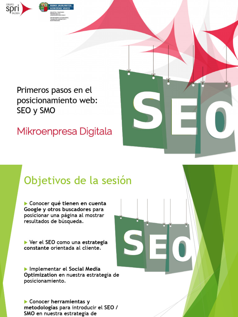 SEO y SMO: Estrategias de Posicionamiento | PDF | Posicionamiento en ...