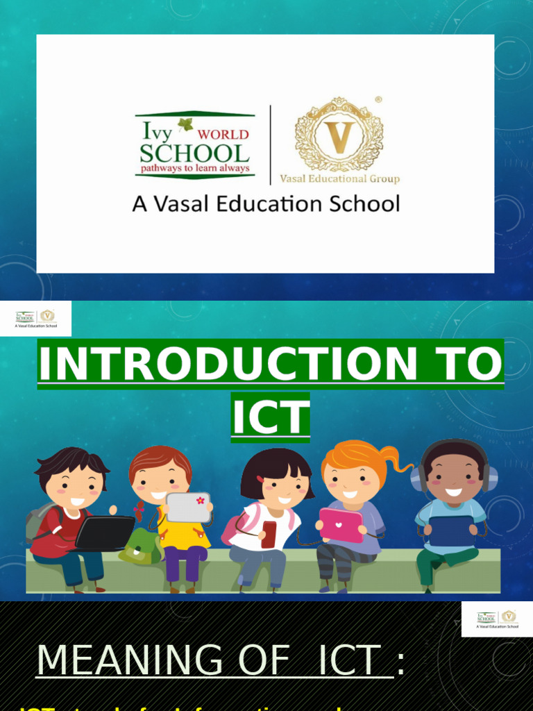 Introduction To ICT PPT 4.4.22 | PDF
