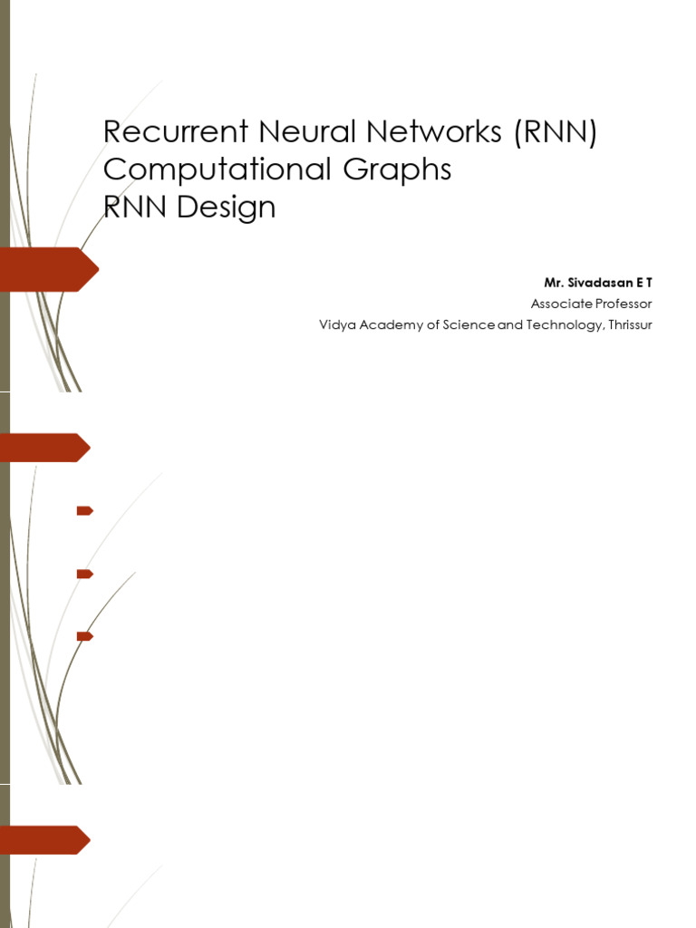 Recurrent Neural Networks RNN | PDF | Matrix (Mathematics) | Artificial ...