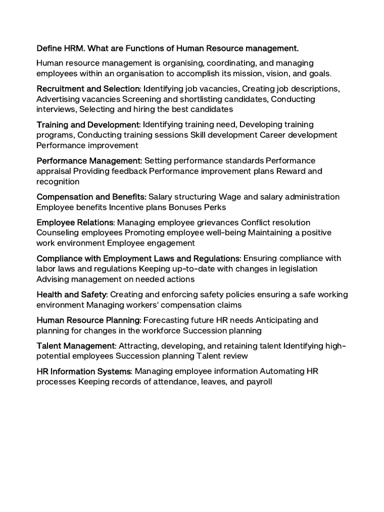 HRM Final IPM Questions Answers | PDF | Human Resource Management | Recruitment