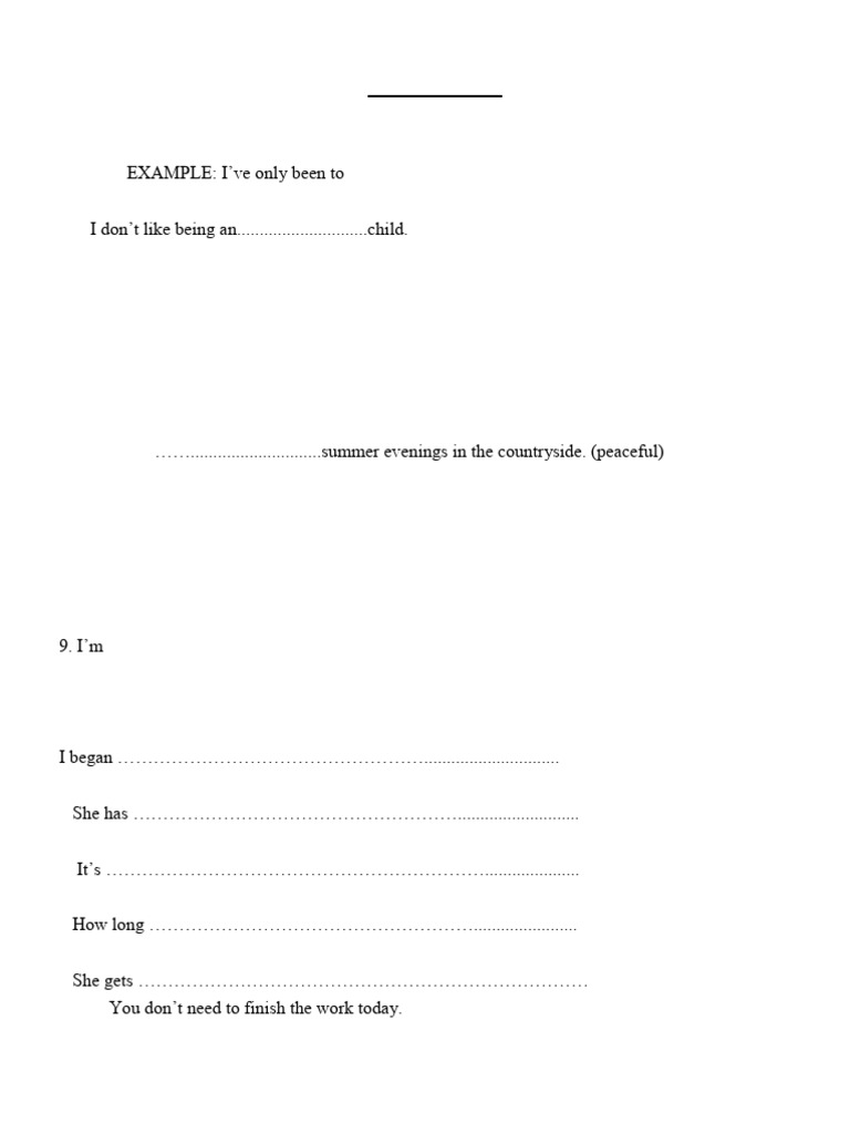 Exam Writing Practice Exercises | PDF