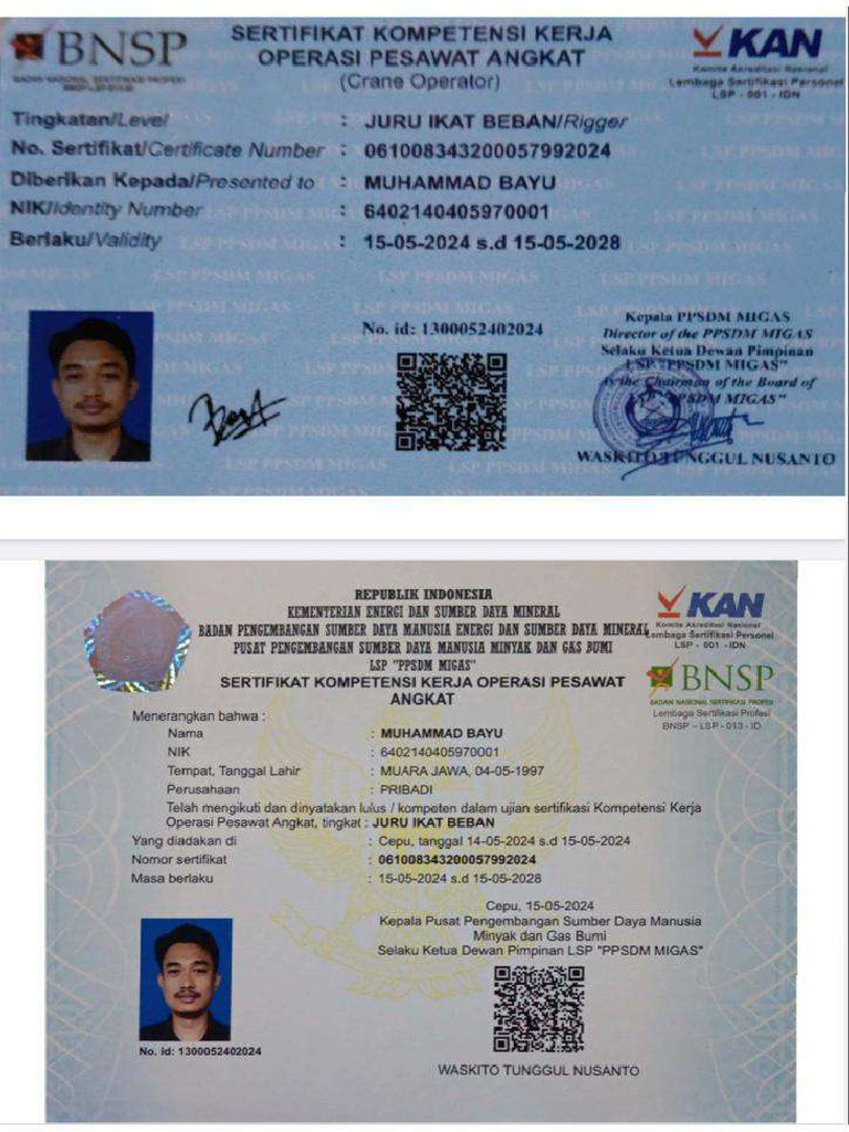 Sertifikat rigger | PDF