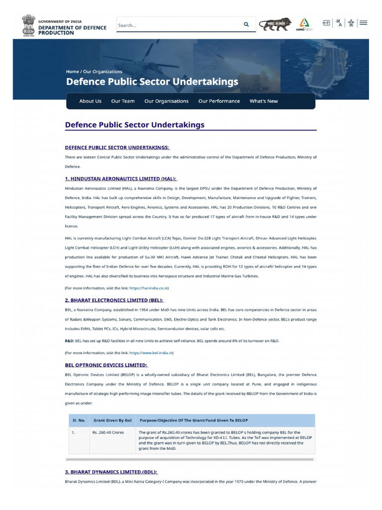 Defence Public Sector Undertakings DDP-fpscreenshot | PDF