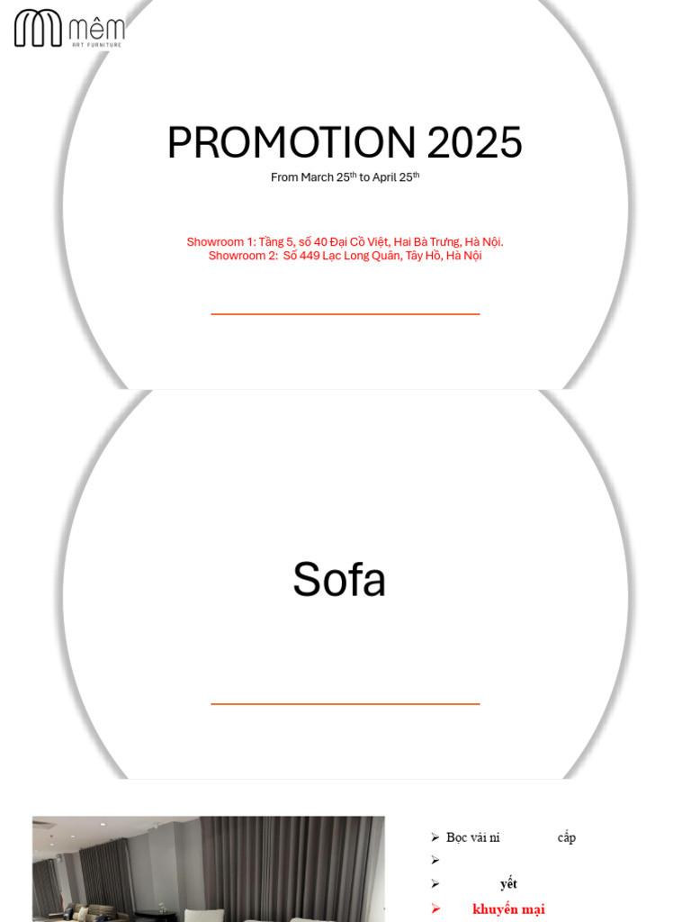 Mêm Furniture Promotion 2025 Update | PDF