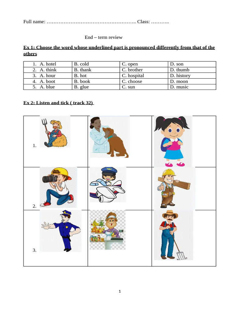 English 4. Endterm Review | PDF