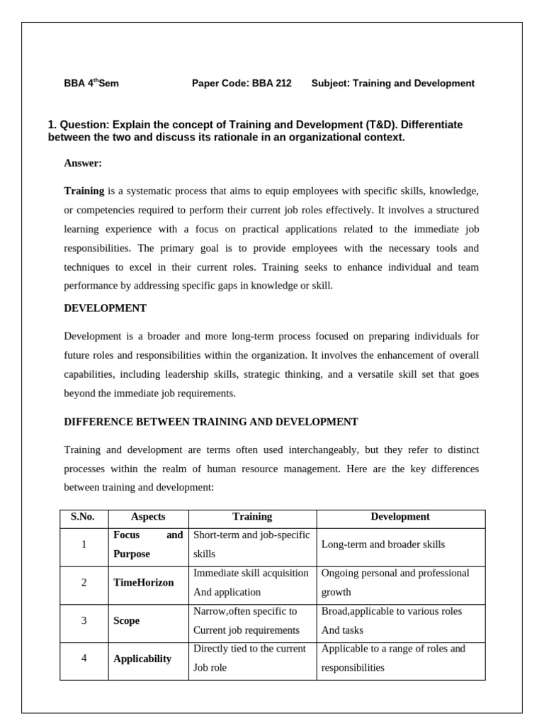 59T&D Unit 2 Question Bank With Answers | PDF | Instructional Design ...