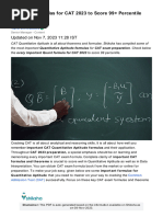 Cat 2023 Quant Slot-3 | PDF | Mathematics