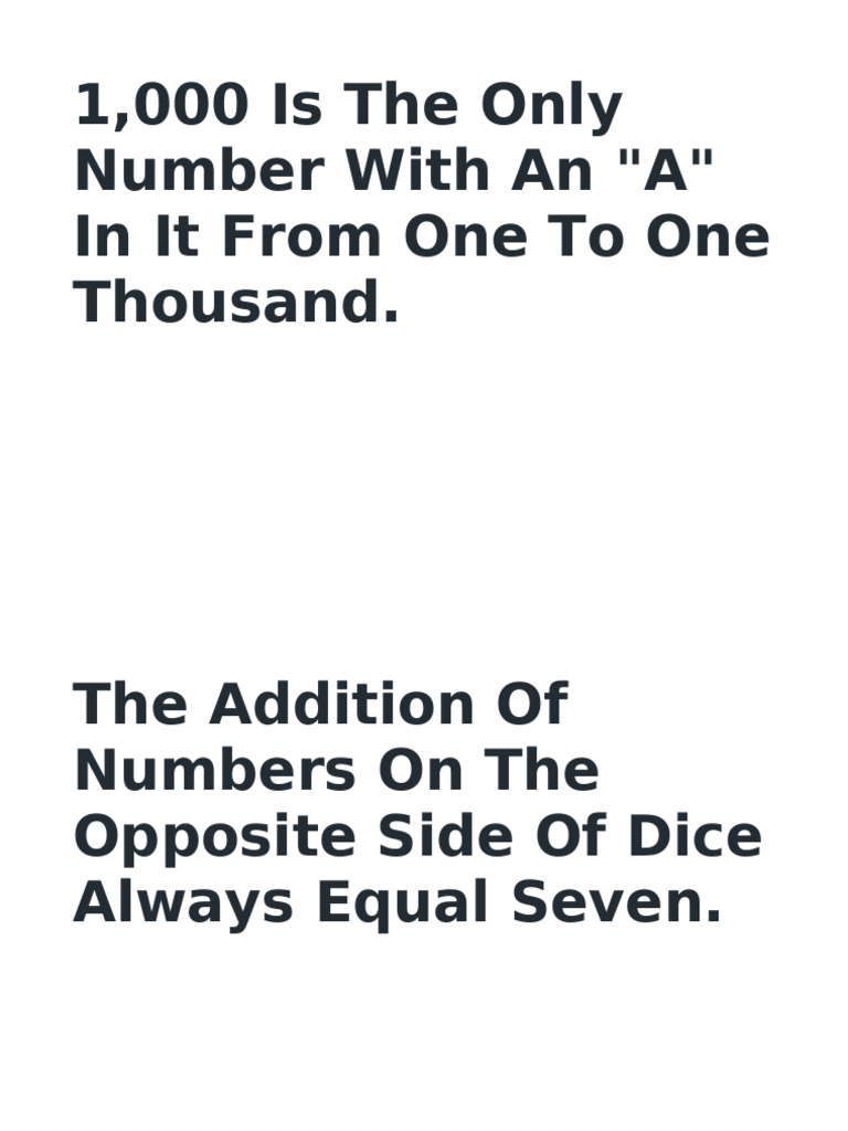 Maths Week Trivia | PDF