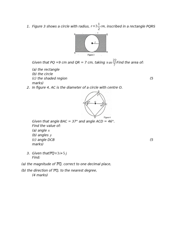 Figure 3 shows a circle with radius | PDF