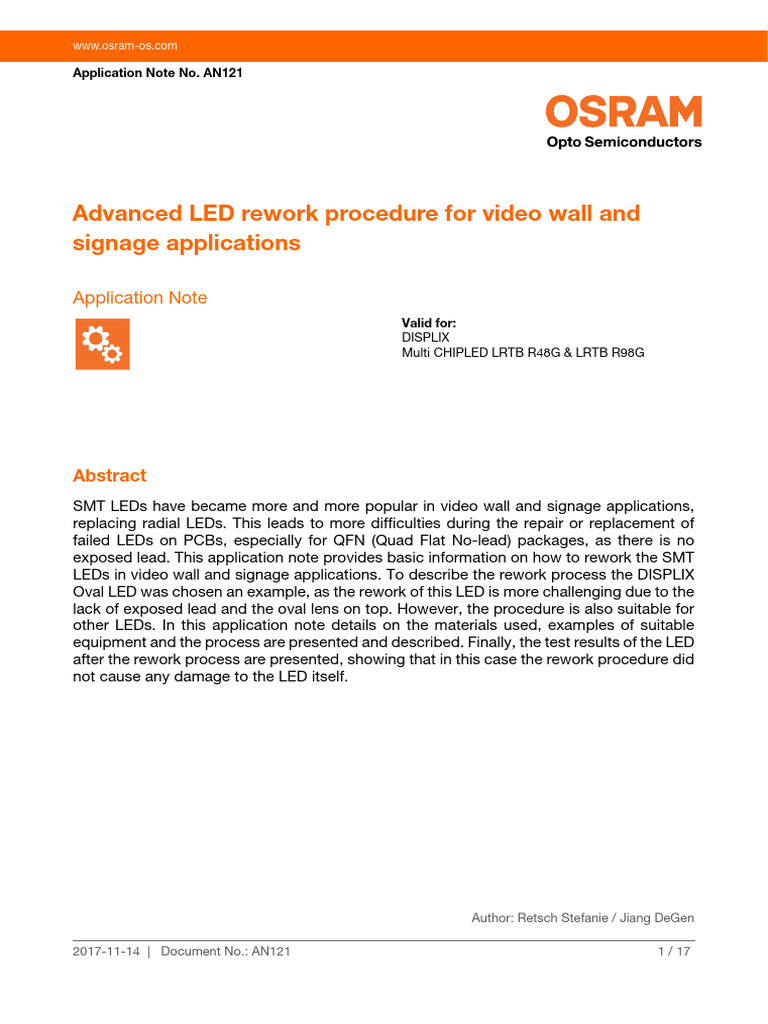 Advanced Led Rework Procedure For Video Wall and Signage Applications ...