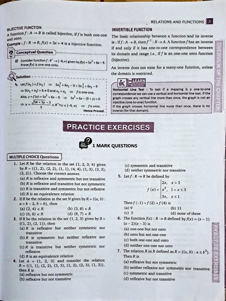 Relations and functions | PDF