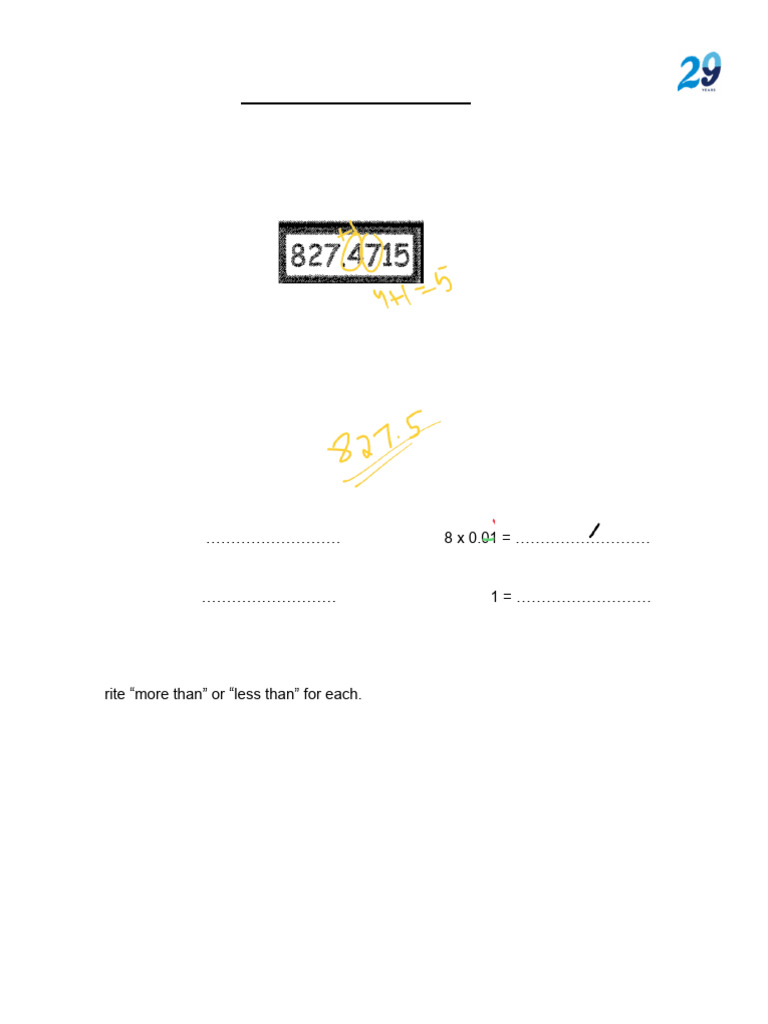 Math Worksheet | PDF