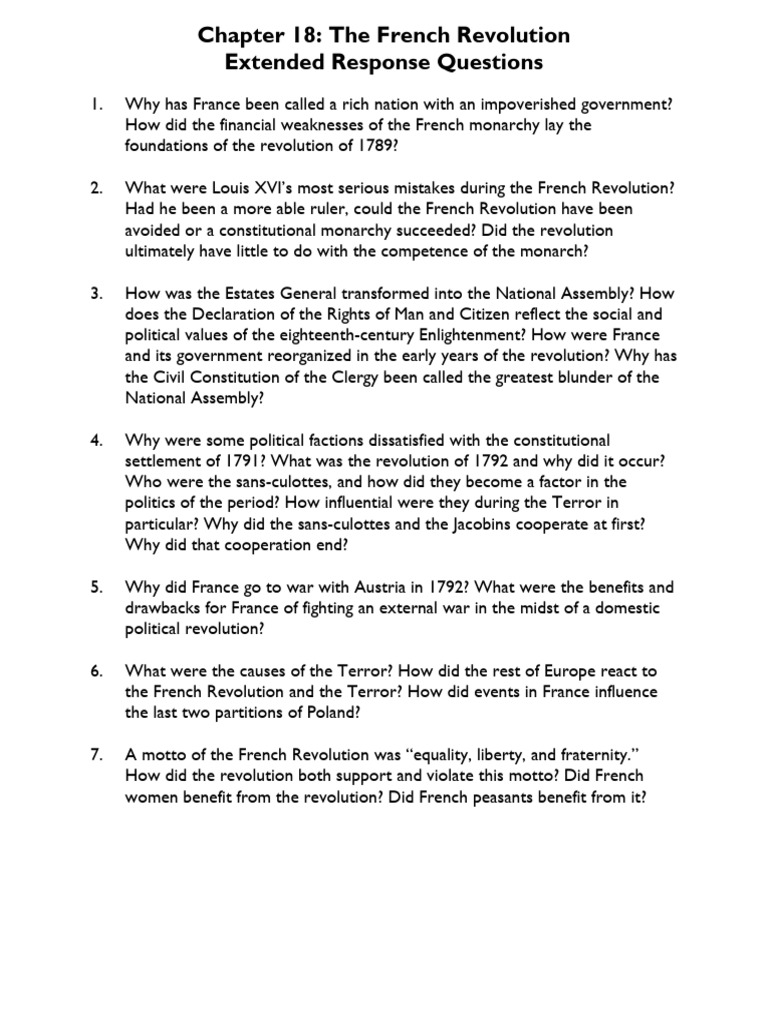 French Revolution: Causes and Motto | PDF