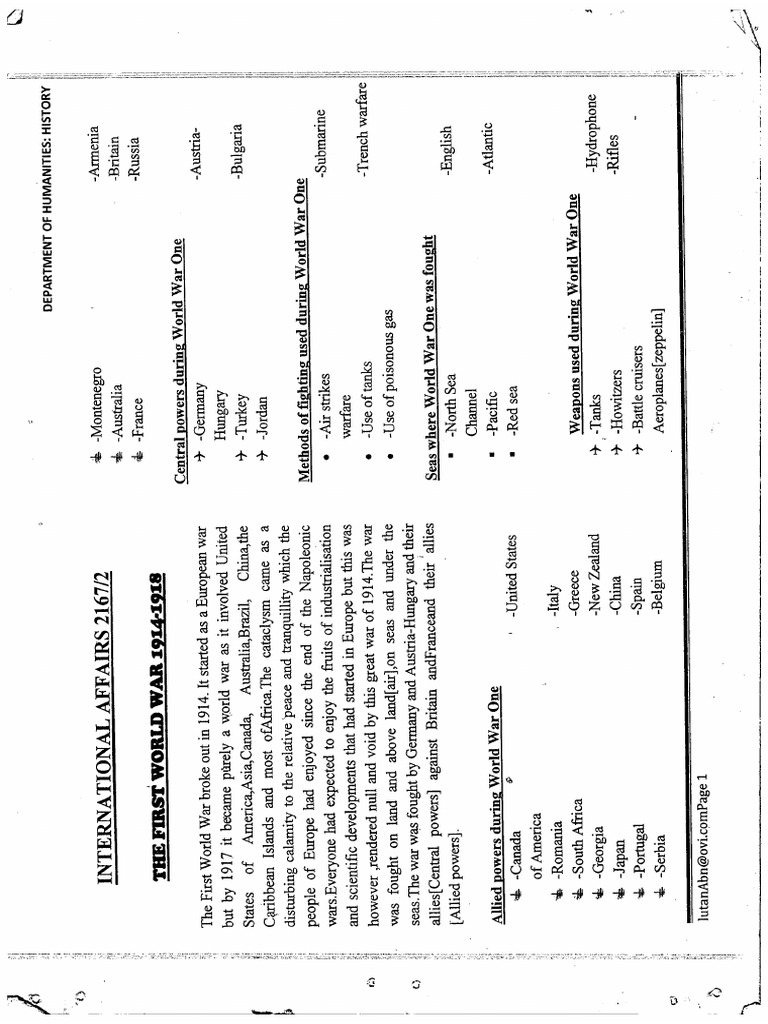 o Level European History Notes_084805 | PDF