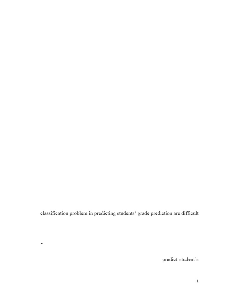 Student Grade Prediction | PDF | Logistic Regression | Regression Analysis