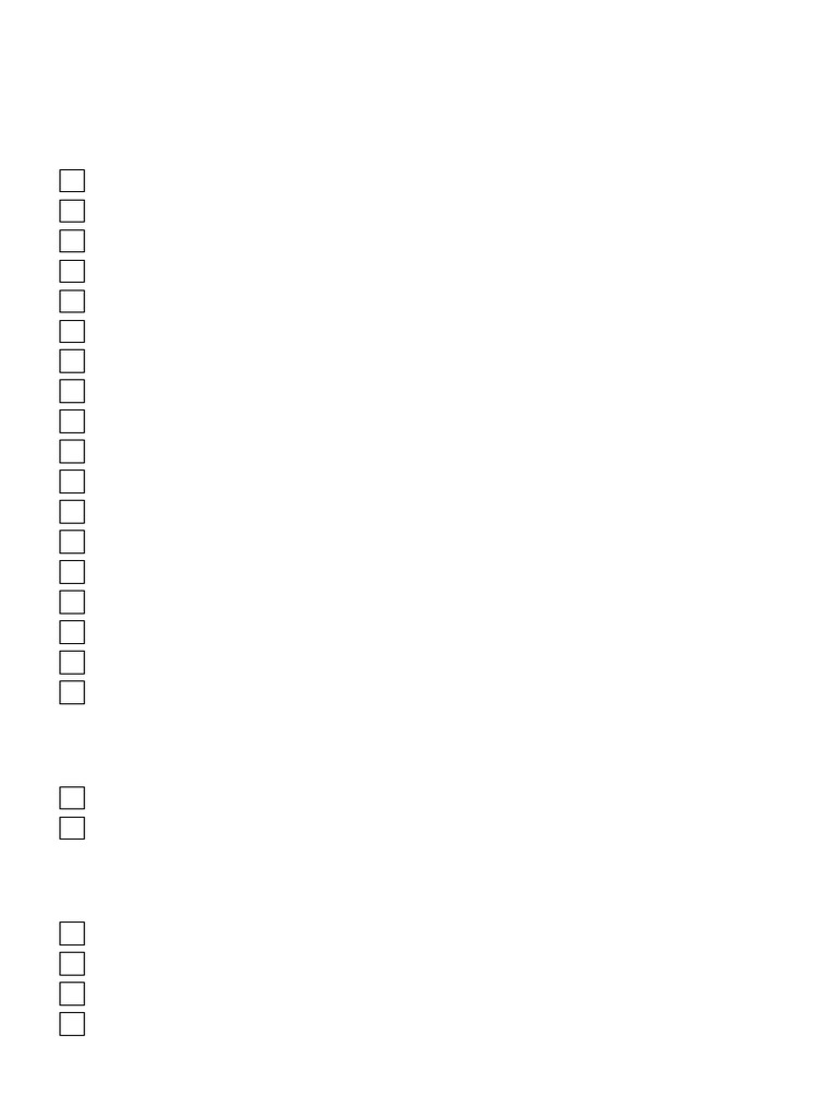 Interview Questions Checklist | PDF