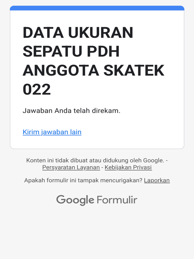 Data Ukuran Sepatu PDH Anggota Skatek 022 | PDF