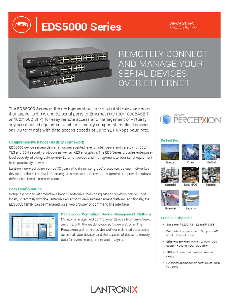MPB 00218 RevC EDS5000 Series A4 | PDF | Computer Networking | Computer ...
