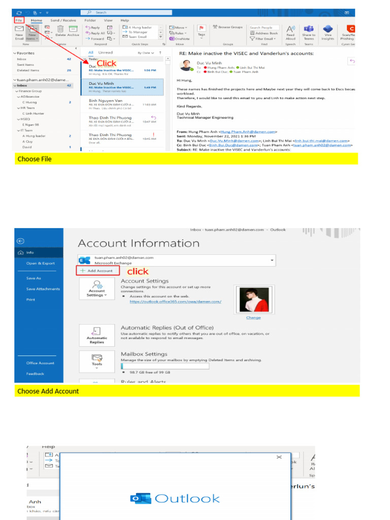 How To Add More Shared Mail Box in Outlook | PDF